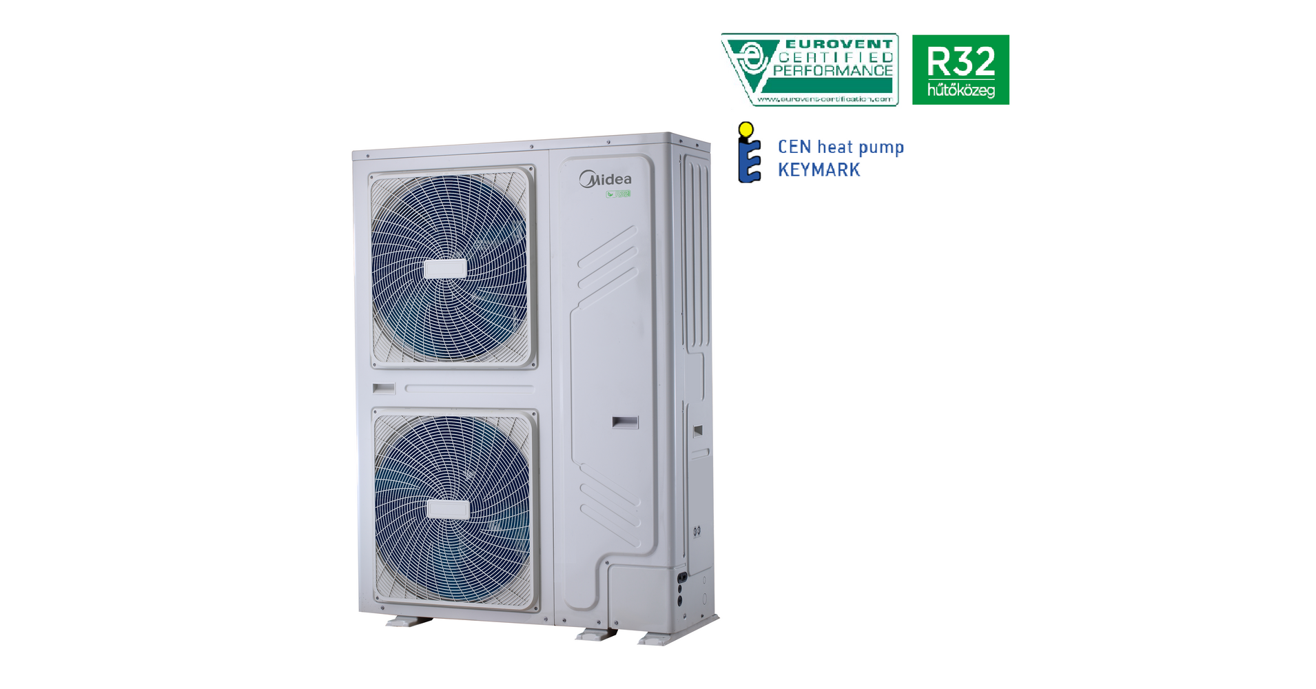 Midea levegő-víz monoblokk hőszivattyú - 30 kW, 3 fázis, Wi-Fi - MHC ...