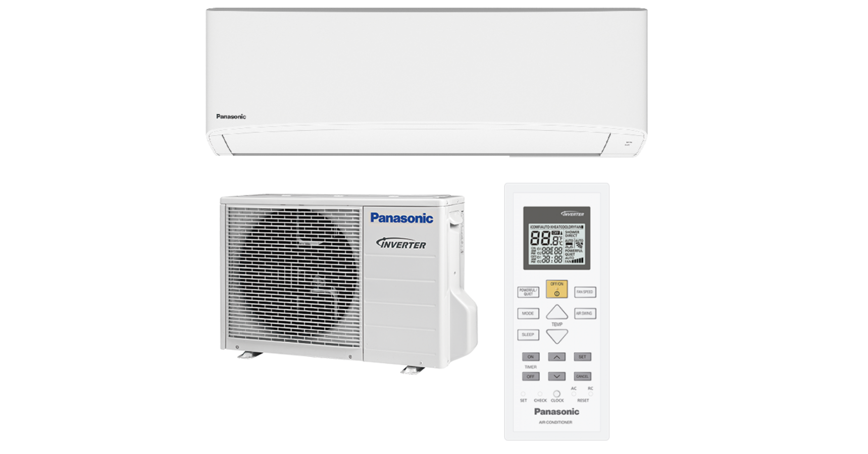 Panasonic Super Compact KIT-TZ50-ZKE oldalfali split klíma szett - 5 kW ...